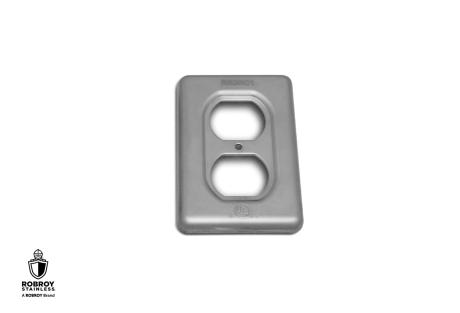 Single Gang Device Receptacle Cover | Robroy Stainless