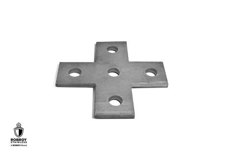 5 Hole Cross Plate 316 | Robroy Stainless
